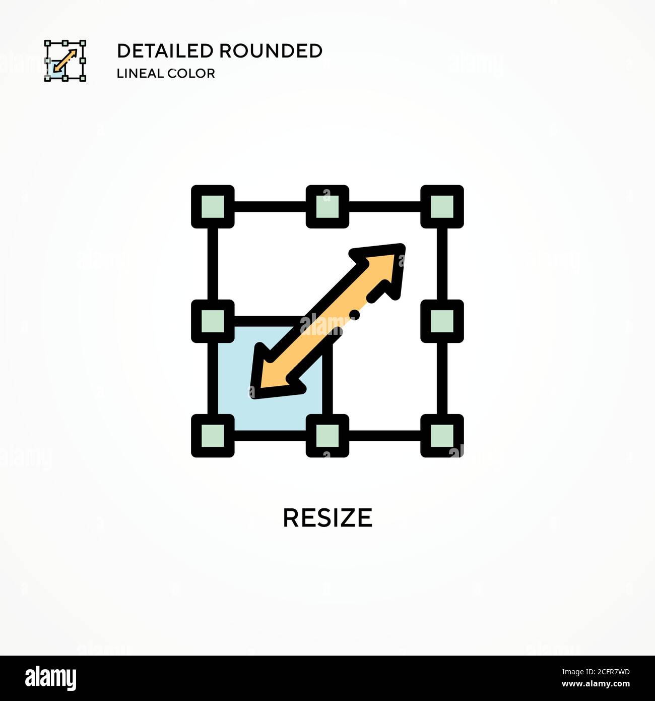 Resize vector icon. Modern vector illustration concepts. Easy to edit ...
