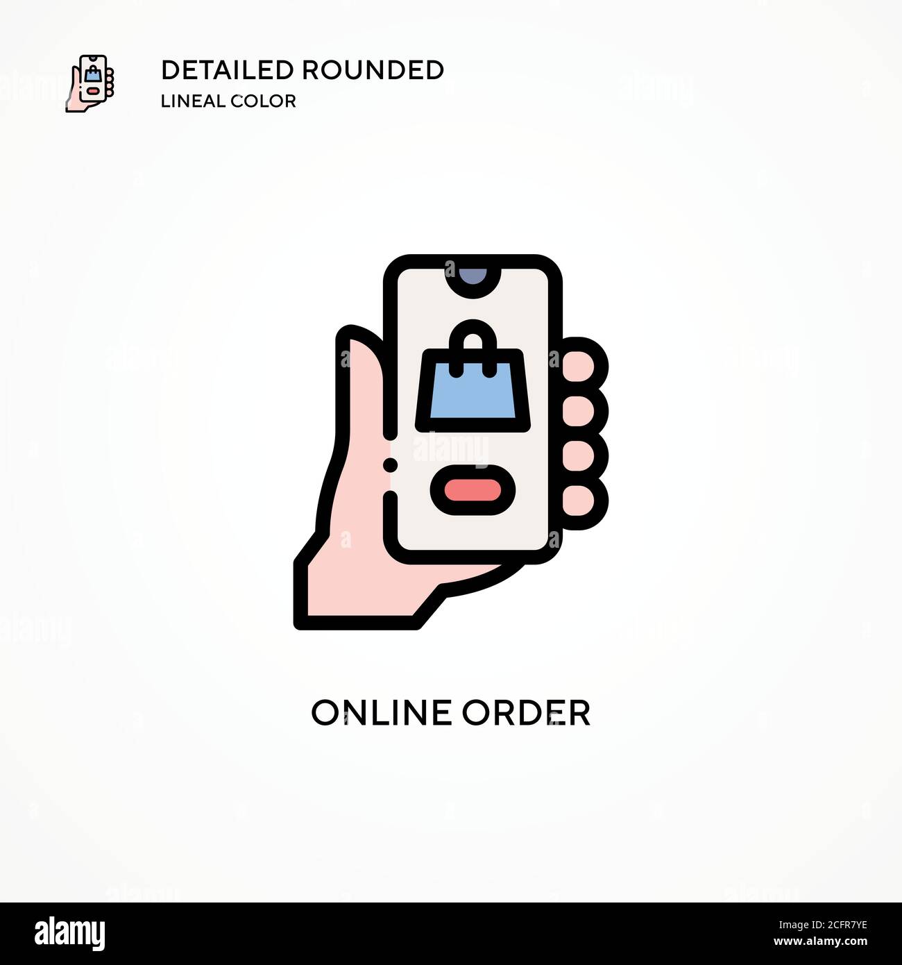 Online order vector icon. Modern vector illustration concepts. Easy to ...