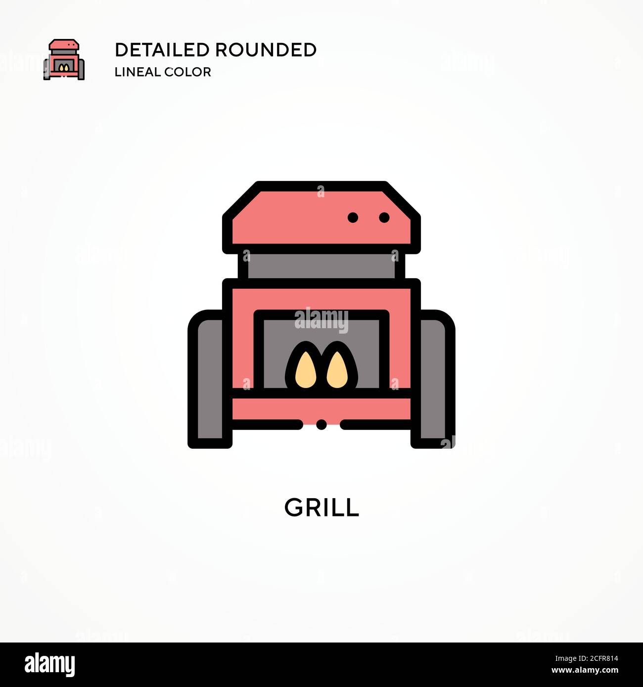 Grill vector icon. Modern vector illustration concepts. Easy to edit ...