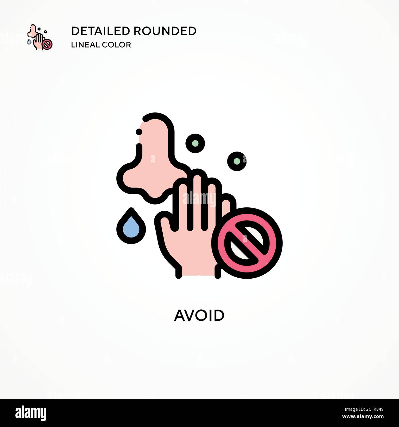 Avoid vector icon. Modern vector illustration concepts. Easy to edit ...