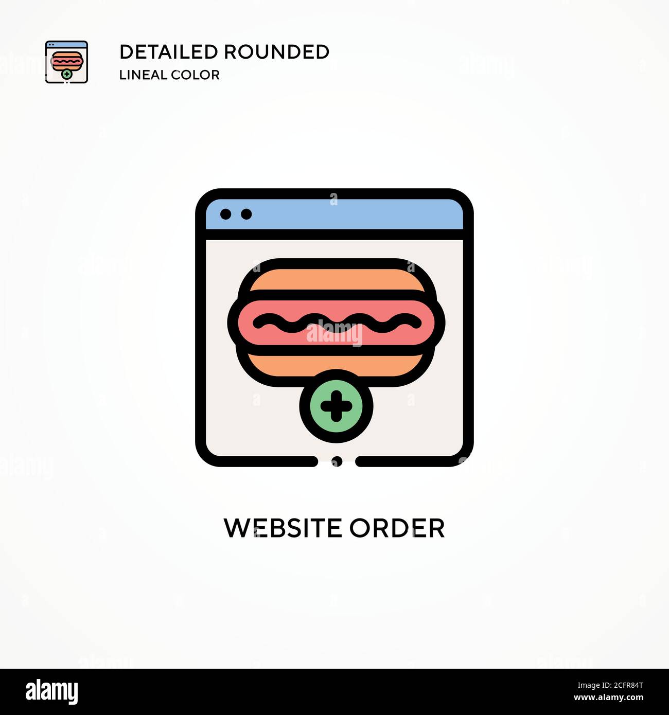 Website order vector icon. Modern vector illustration concepts. Easy to ...