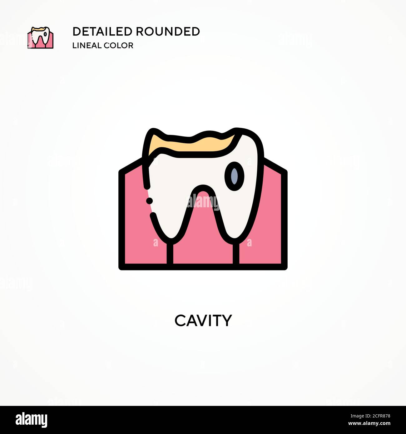 Cavity vector icon. Modern vector illustration concepts. Easy to edit ...