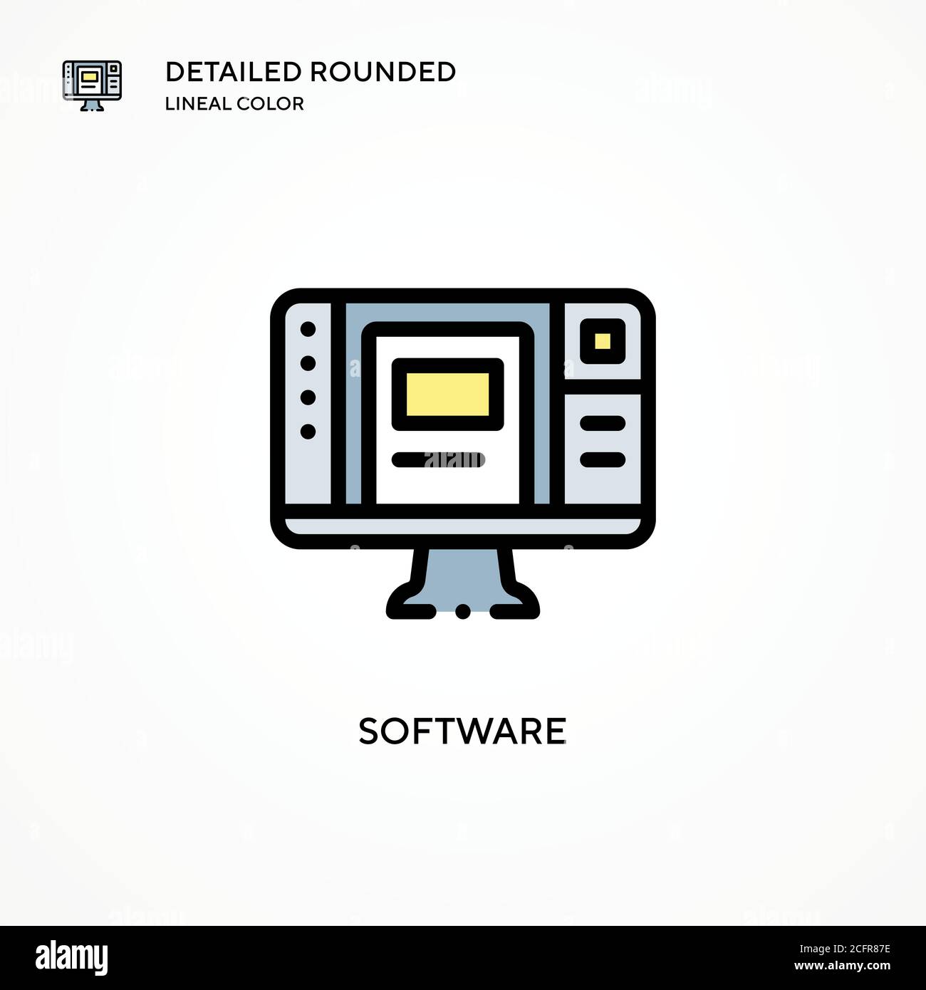 Software vector icon. Modern vector illustration concepts. Easy to edit ...