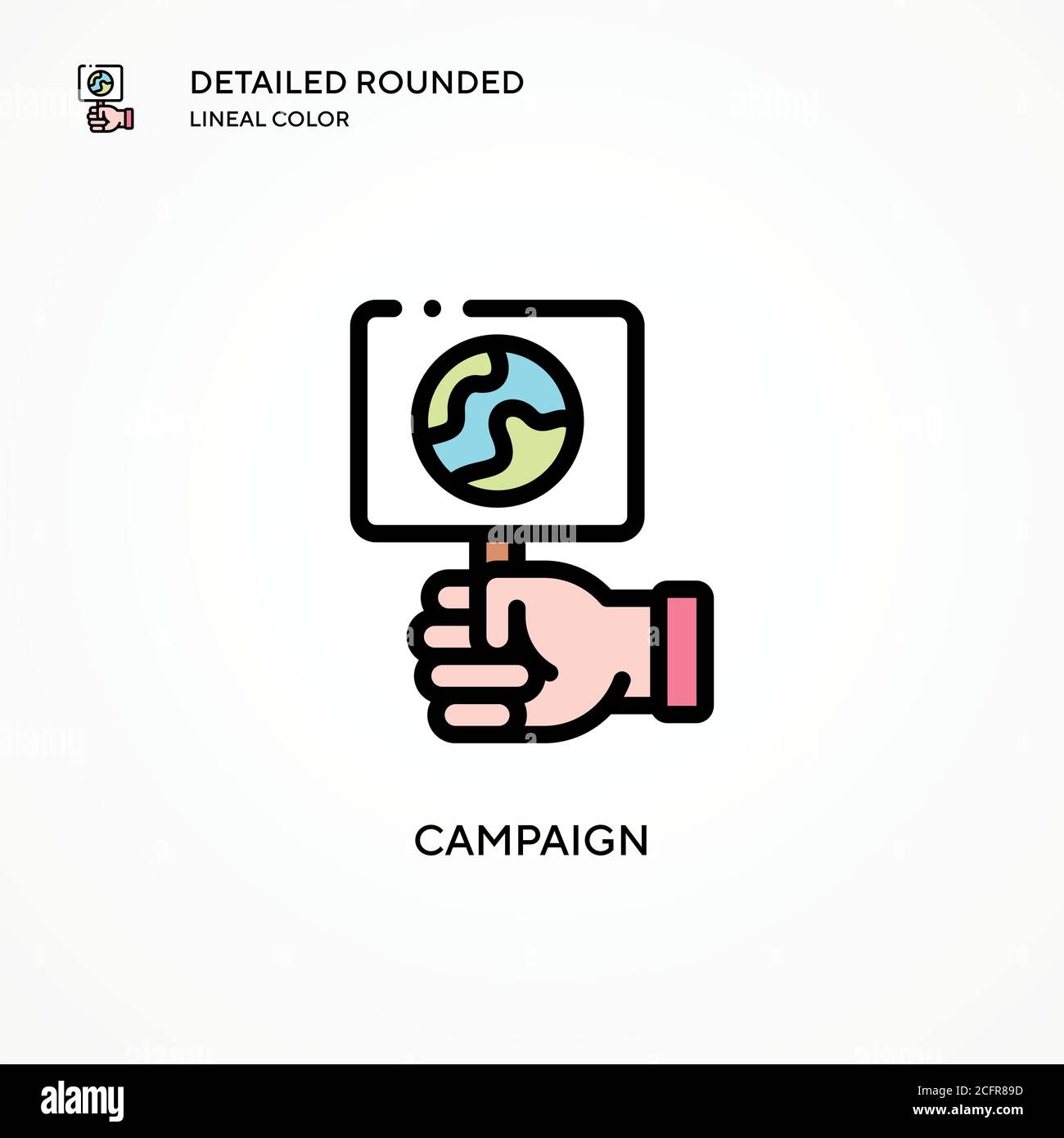 Campaign vector icon. Modern vector illustration concepts. Easy to edit ...