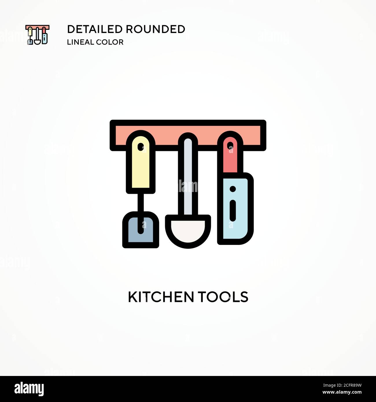 Kitchen tools vector icon. Modern vector illustration concepts. Easy to ...