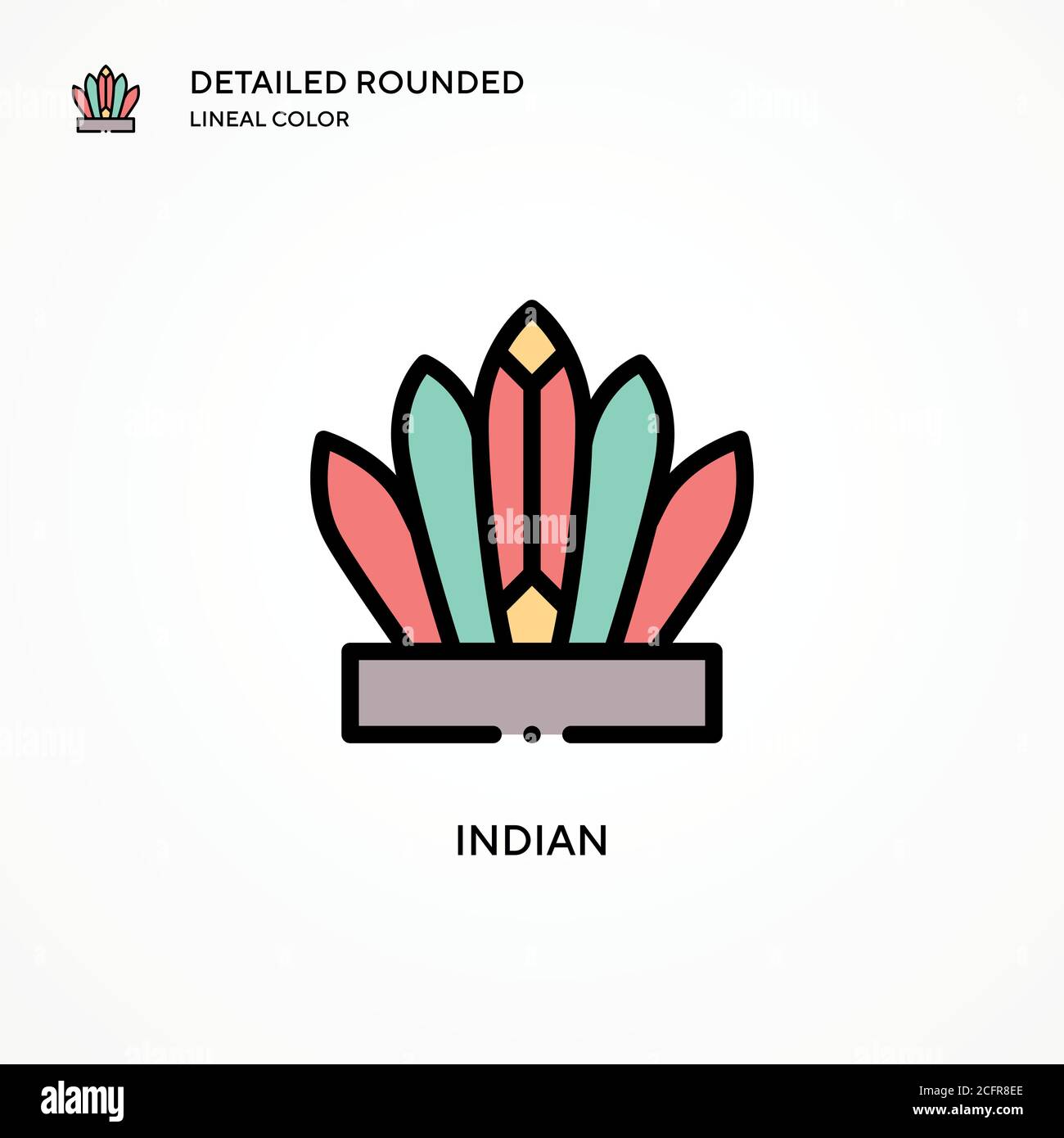 Indian vector icon. Modern vector illustration concepts. Easy to edit ...