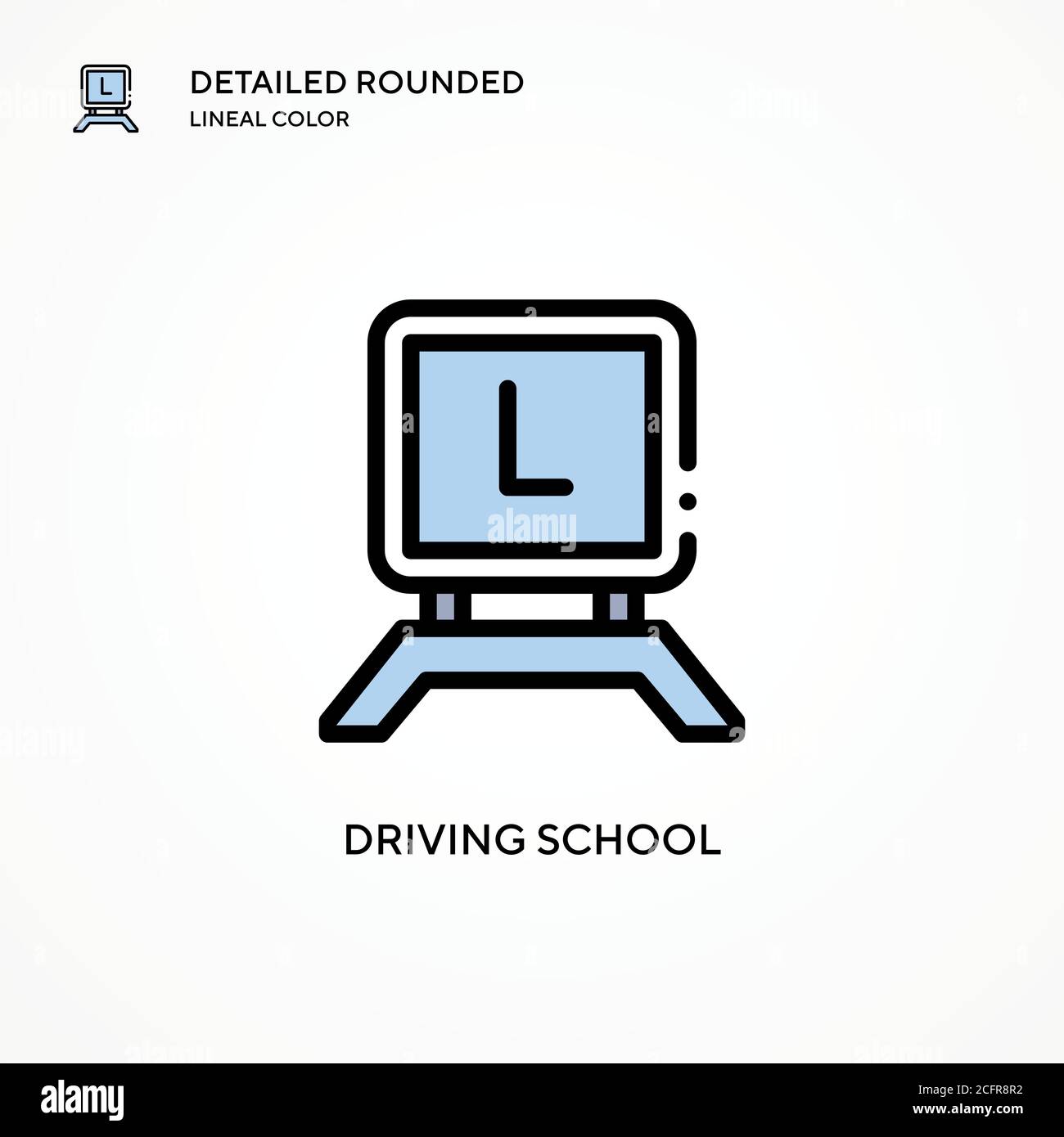 Driving school vector icon. Modern vector illustration concepts. Easy ...