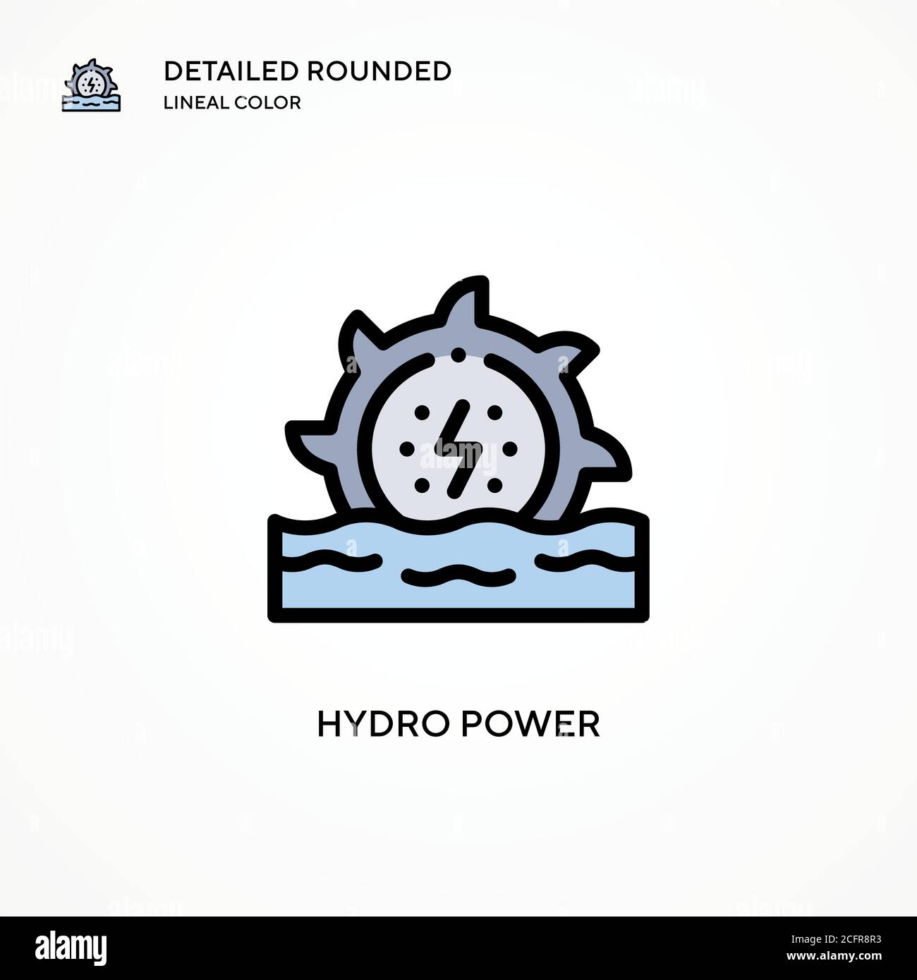 Hydro power vector icon. Modern vector illustration concepts. Easy to ...