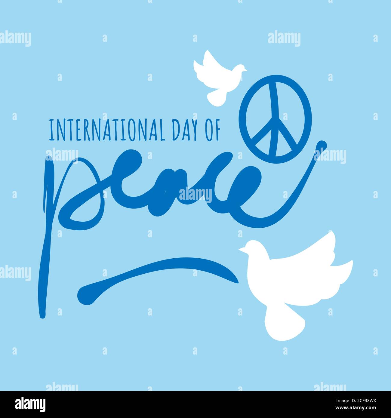 Design for celebrating international day of peace. happy world peace ...