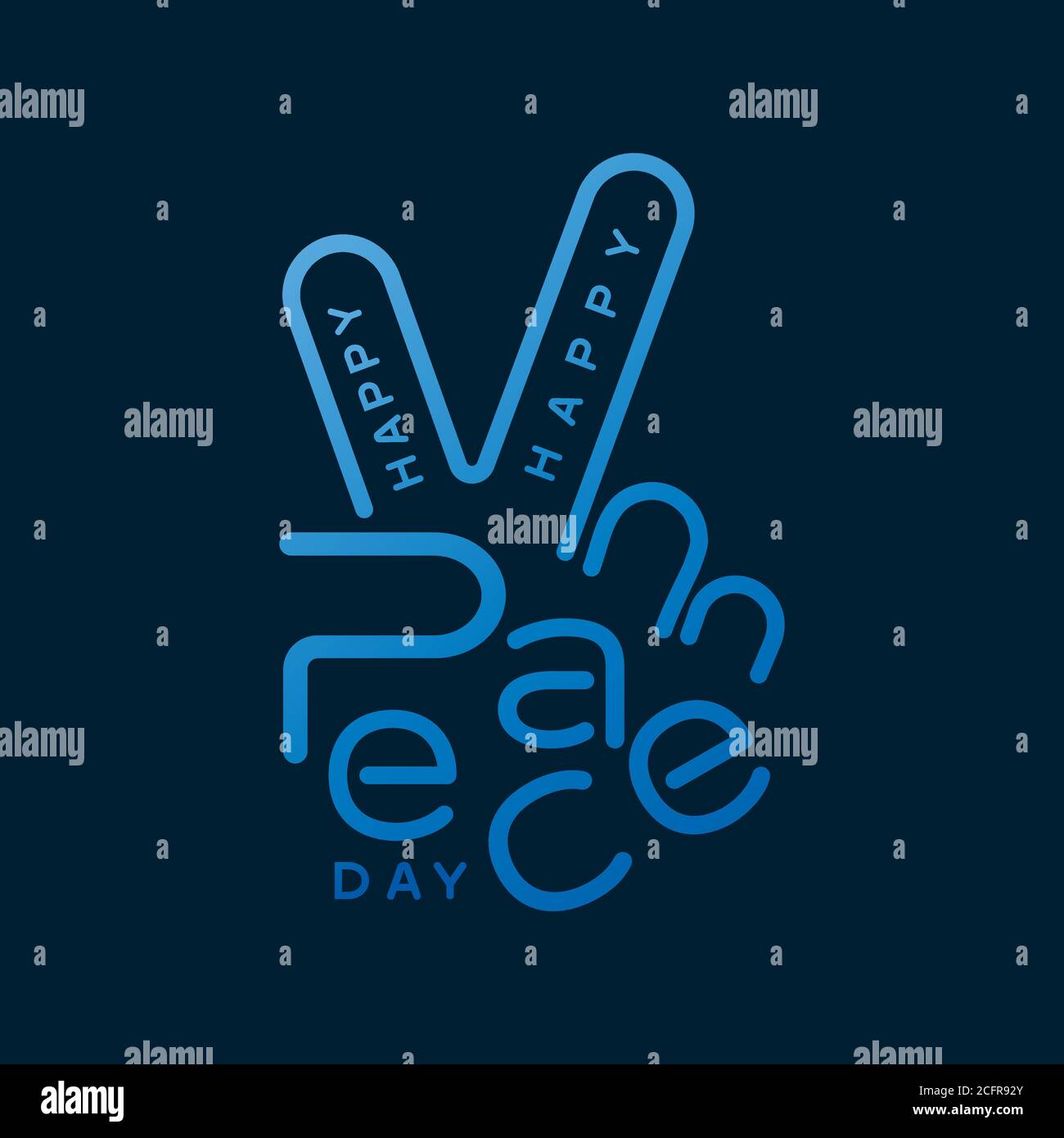Design for celebrating international day of peace. happy world peace ...