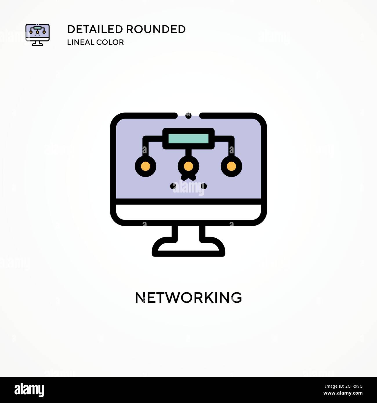 Networking vector icon. Modern vector illustration concepts. Easy to ...