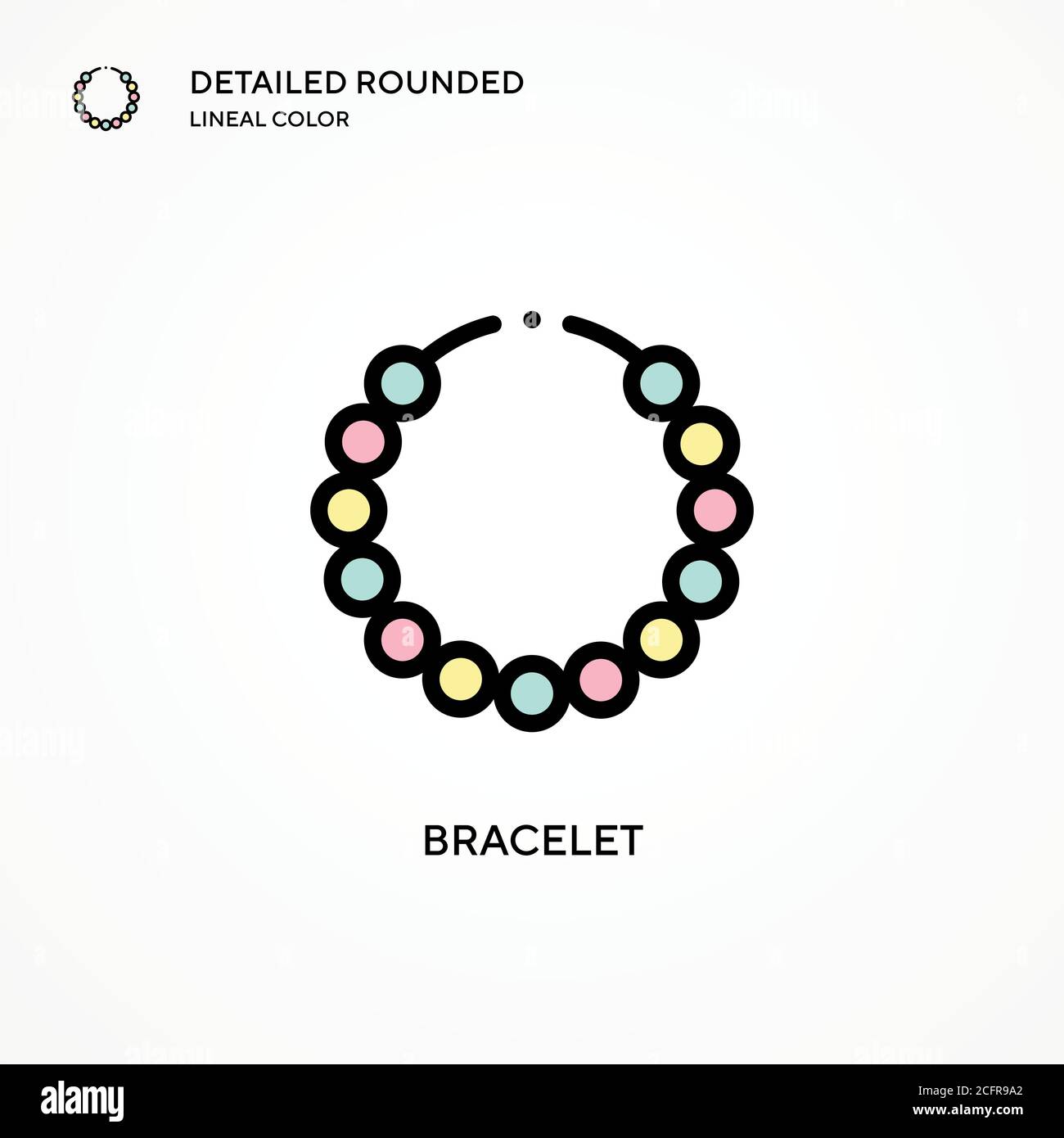 Bracelet vector icon. Modern vector illustration concepts. Easy to edit ...