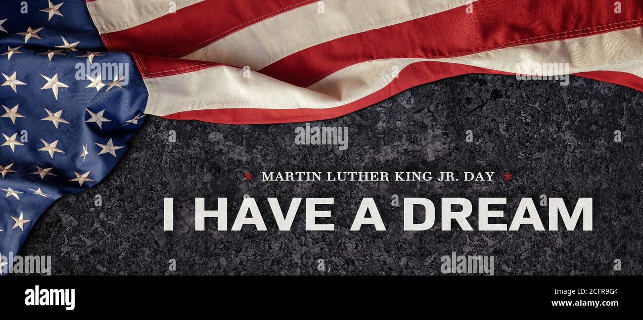 Martin luther king flag hi-res stock photography and images - Alamy