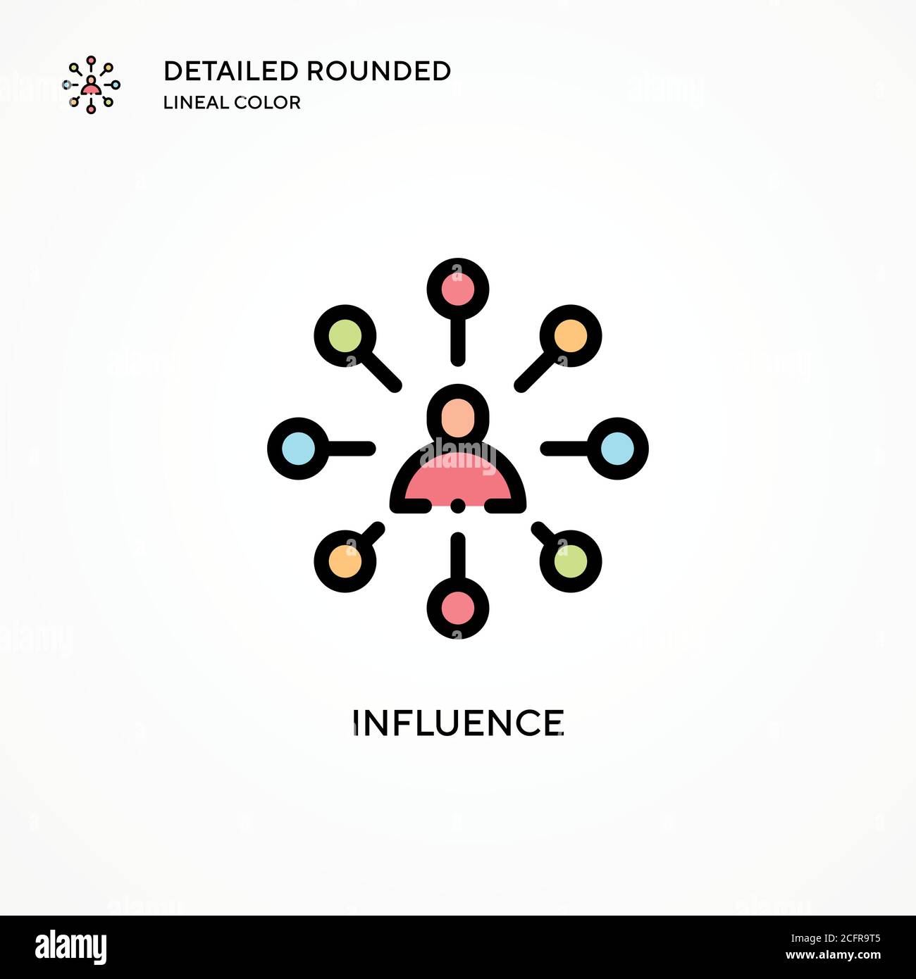 Influence vector icon. Modern vector illustration concepts. Easy to ...