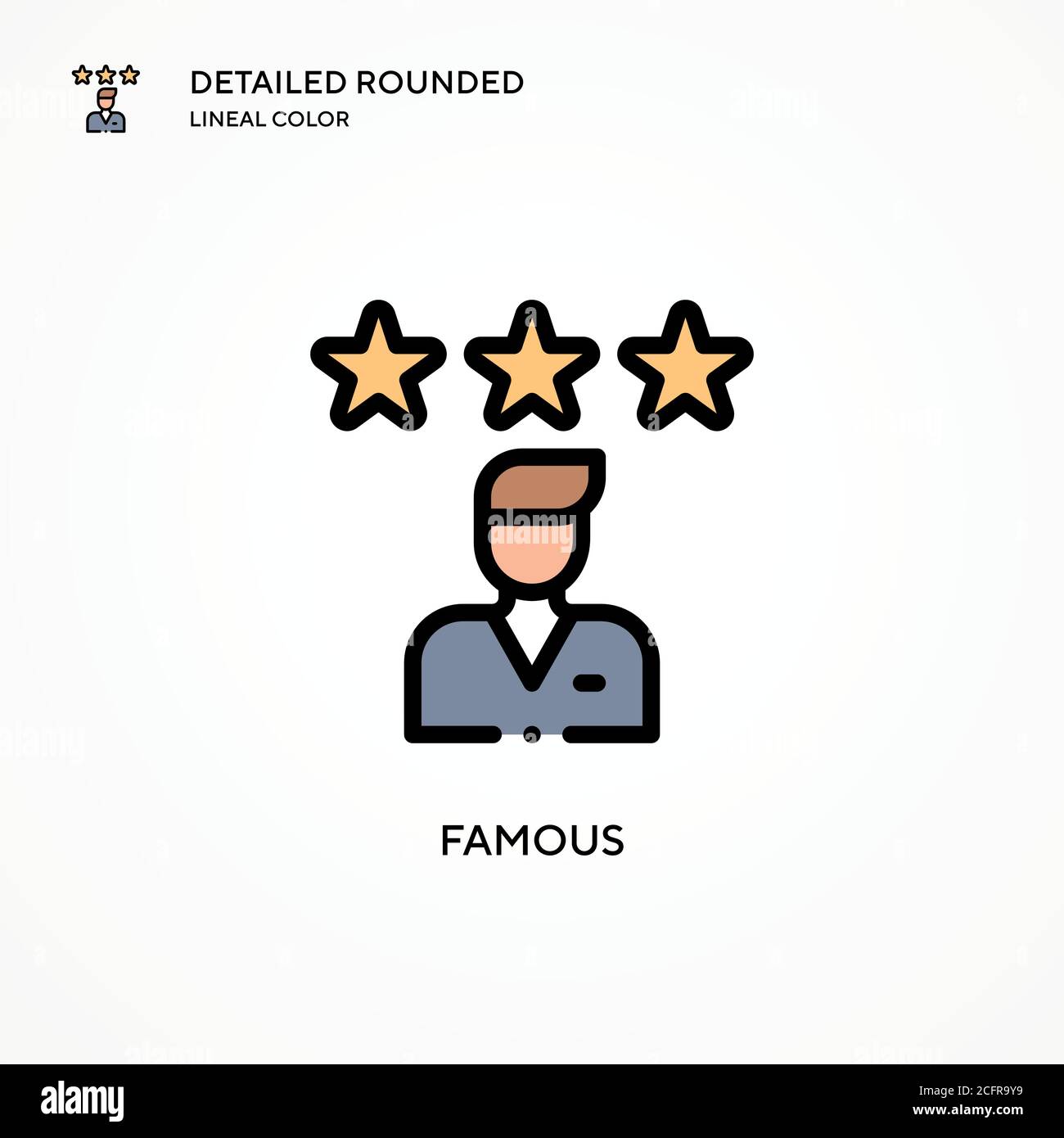 Famous vector icon. Modern vector illustration concepts. Easy to edit ...