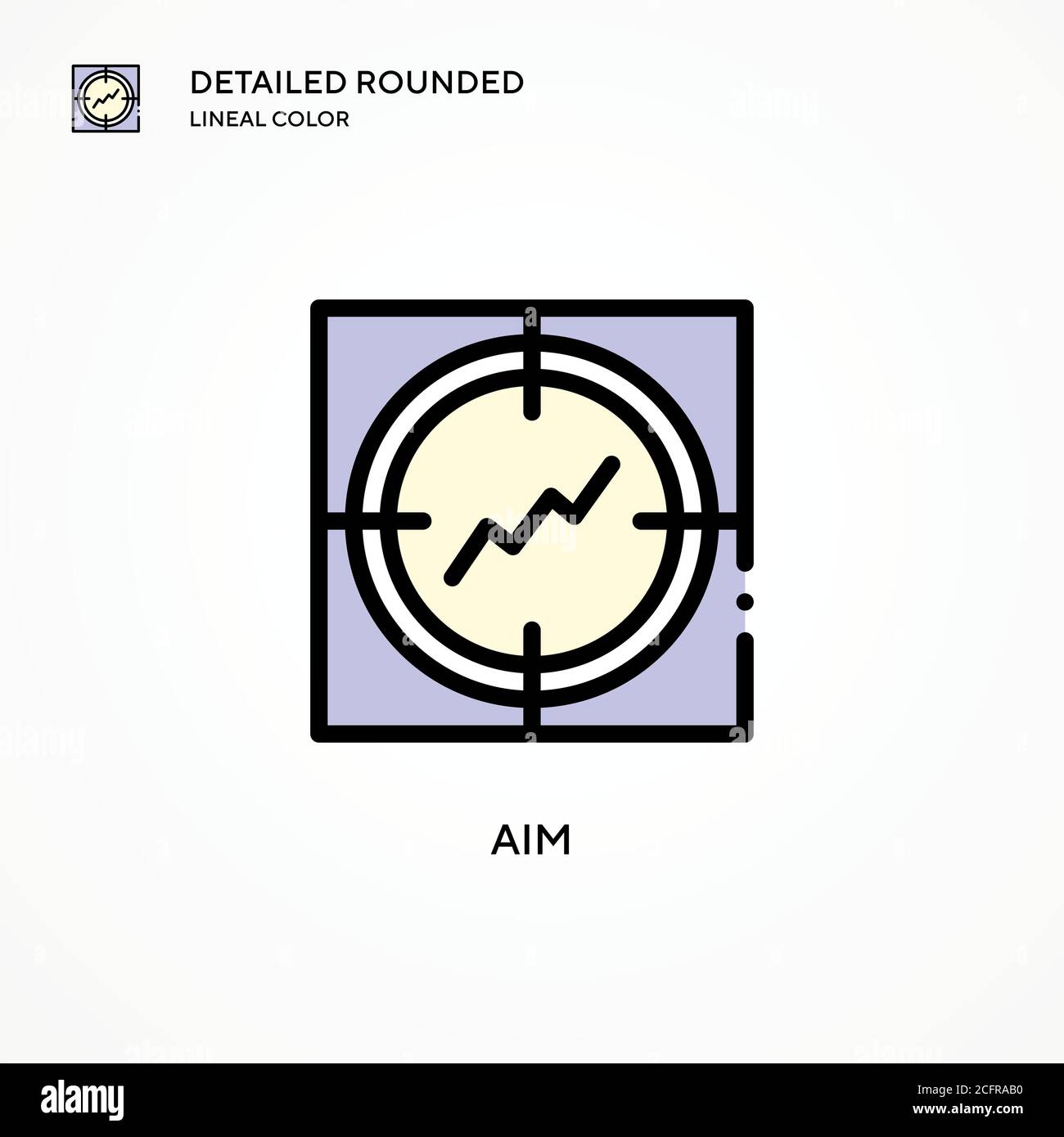 Aim vector icon. Modern vector illustration concepts. Easy to edit and ...