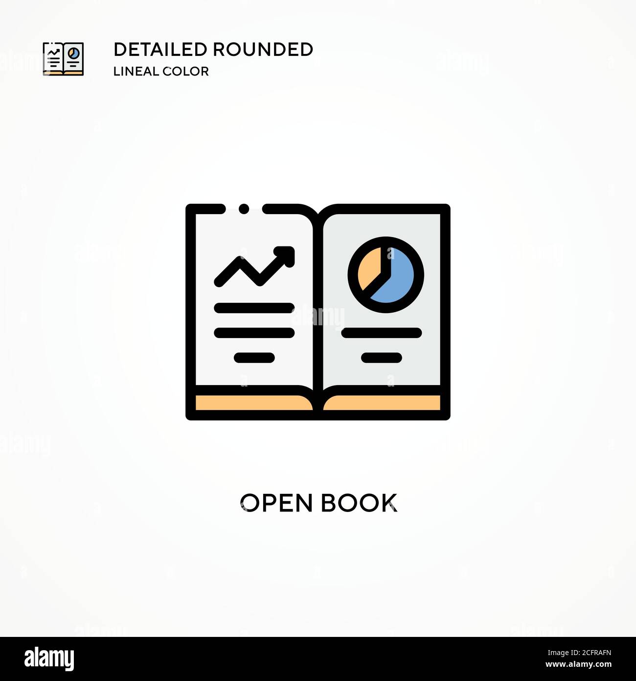 Open book vector icon. Modern vector illustration concepts. Easy to ...