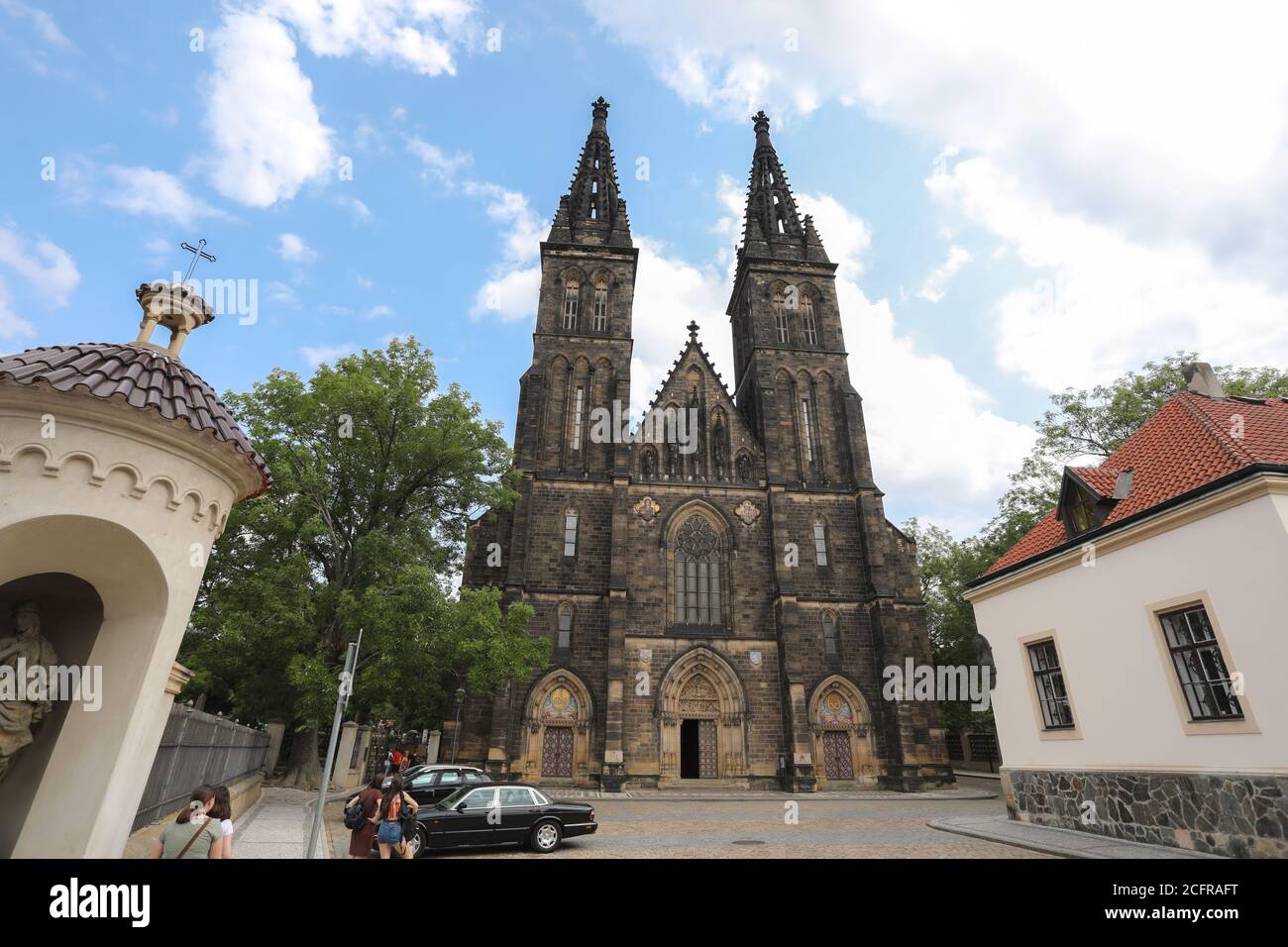 Saint Peter and Paul Basilica neo-Gothic church in Prague, Czech ...