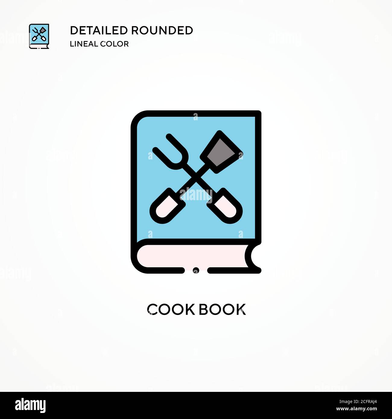 Cook book vector icon. Modern vector illustration concepts. Easy to ...