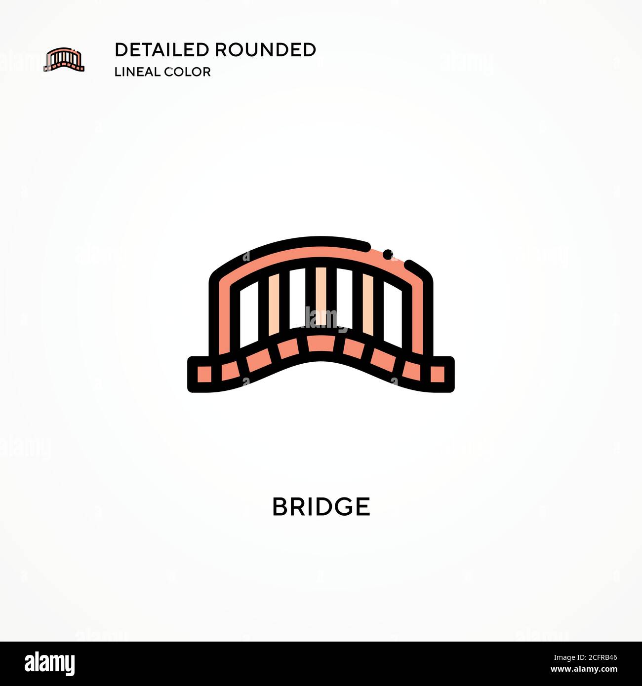 Bridge vector icon. Modern vector illustration concepts. Easy to edit ...