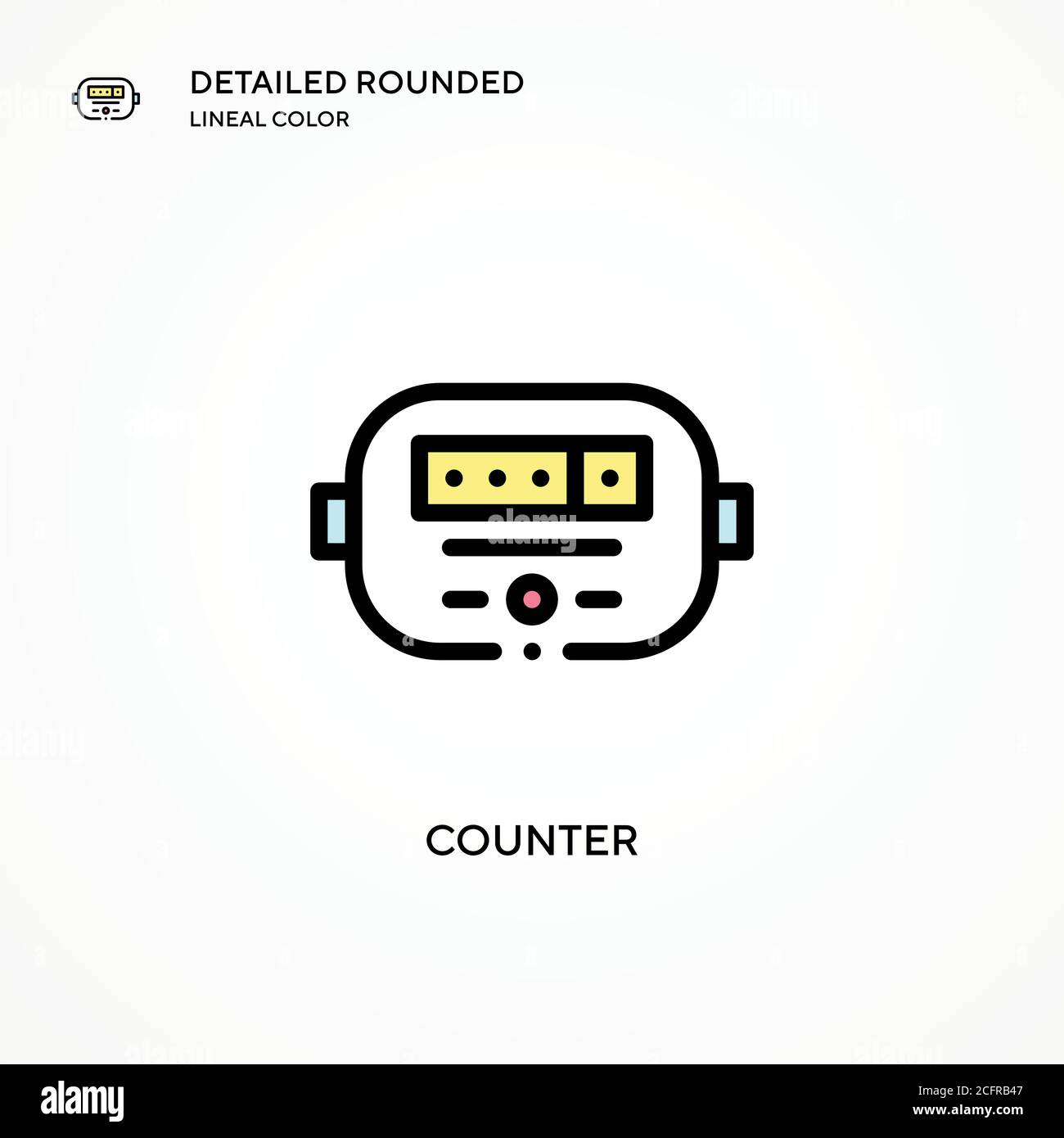 Counter vector icon. Modern vector illustration concepts. Easy to edit ...