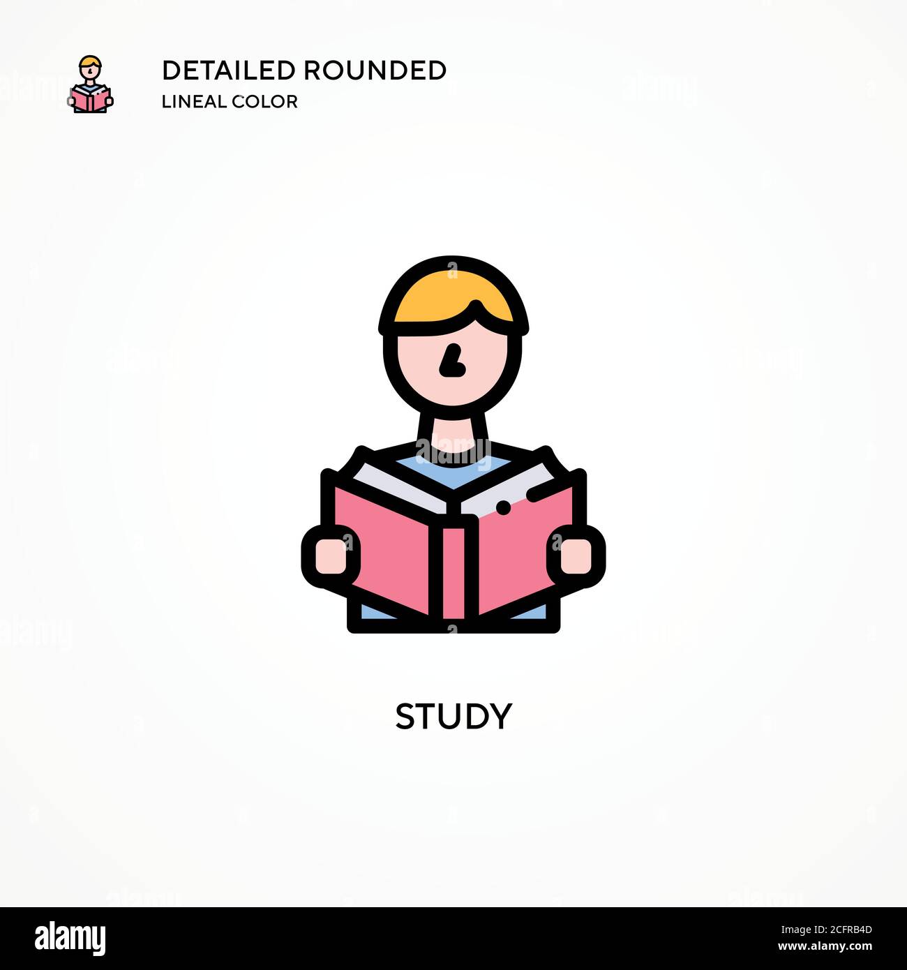 Study vector icon. Modern vector illustration concepts. Easy to edit ...