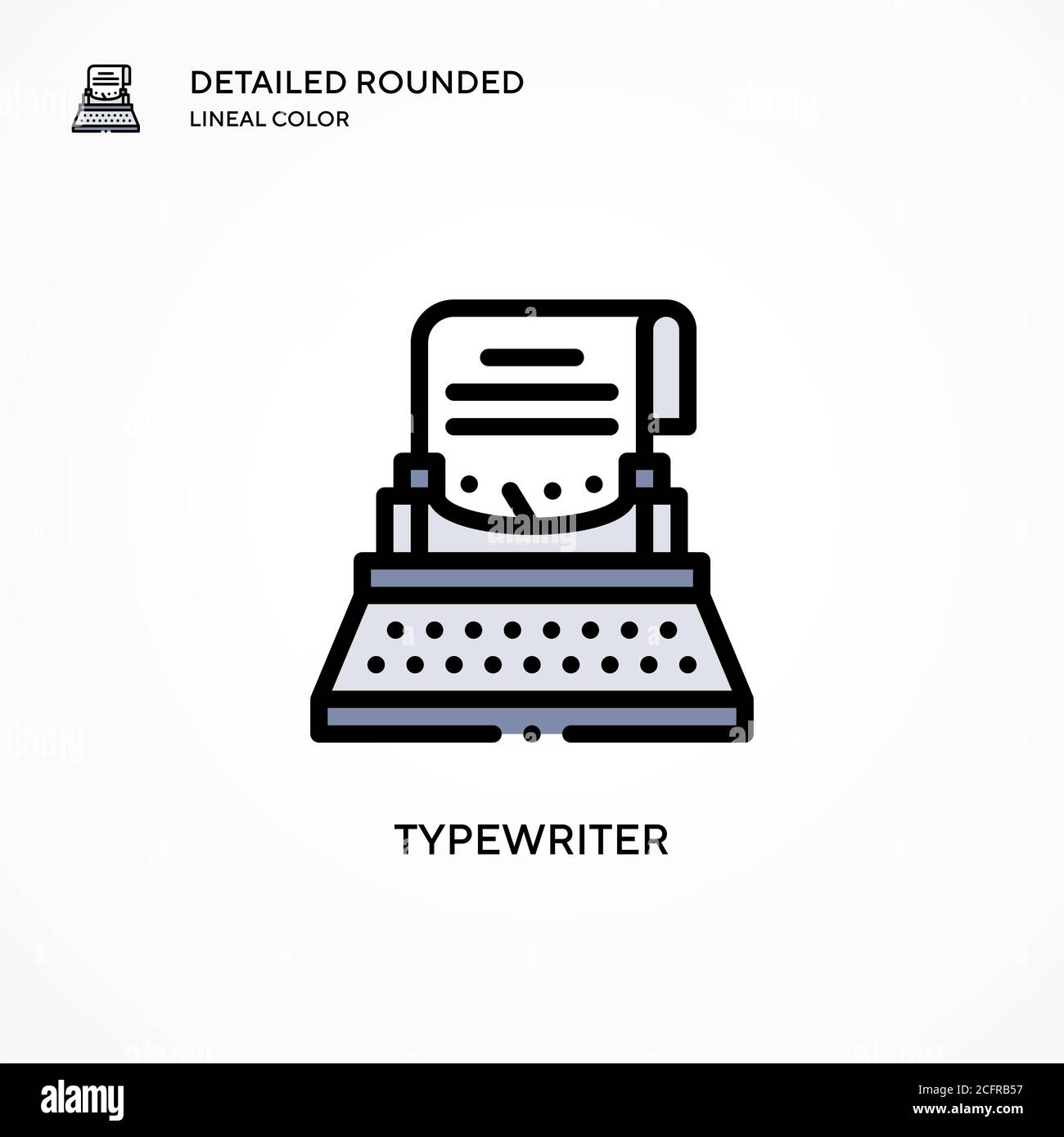 Typewriter vector icon. Modern vector illustration concepts. Easy to ...