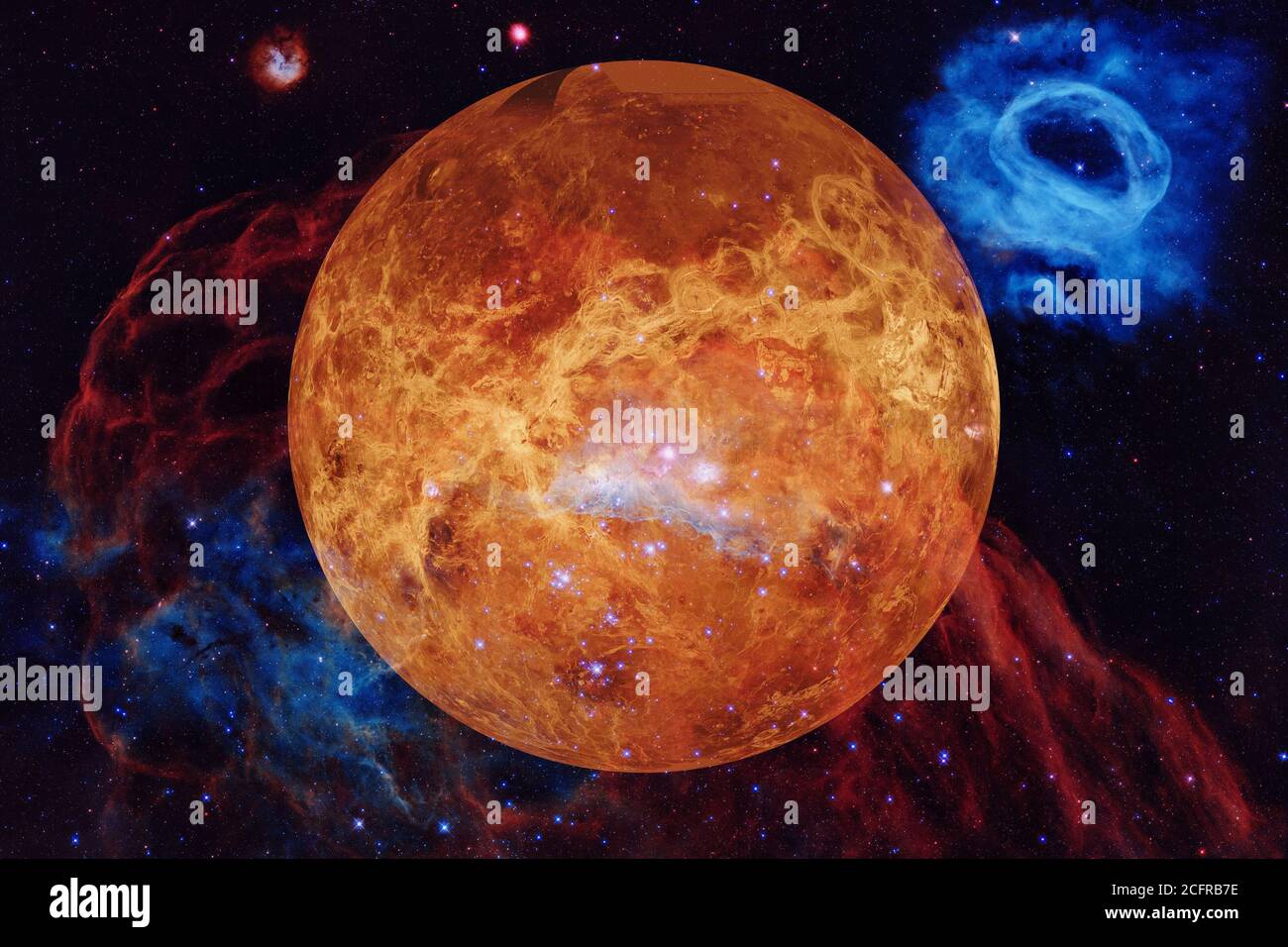 Planet Venus. Solar system. Cosmos art. Elements of this image ...