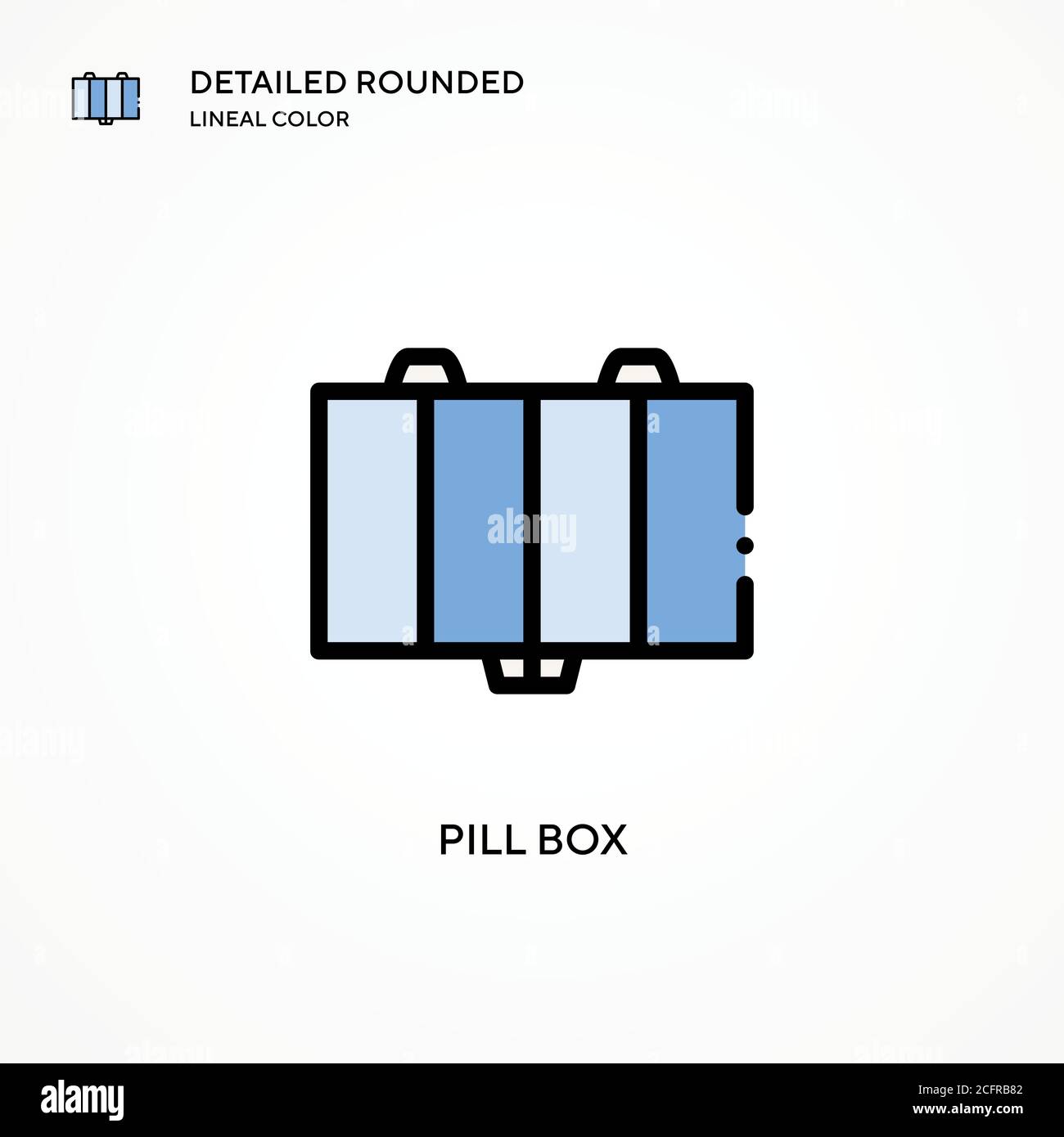 Pill box vector icon. Modern vector illustration concepts. Easy to edit ...