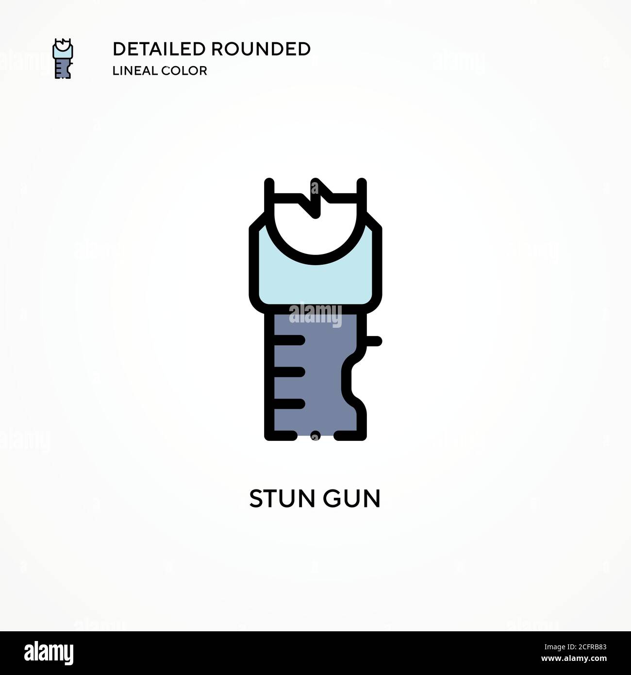 Stun gun vector icon. Modern vector illustration concepts. Easy to edit ...