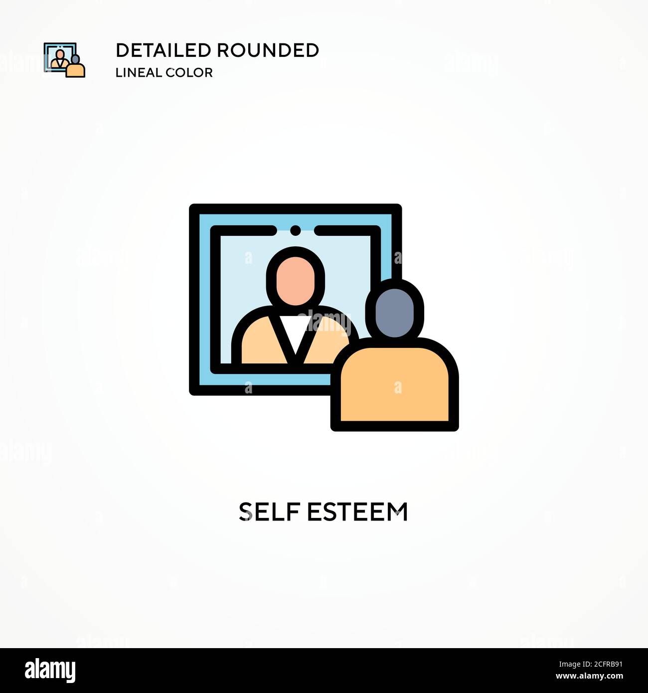 Self esteem icon vector vectors hi-res stock photography and images - Alamy