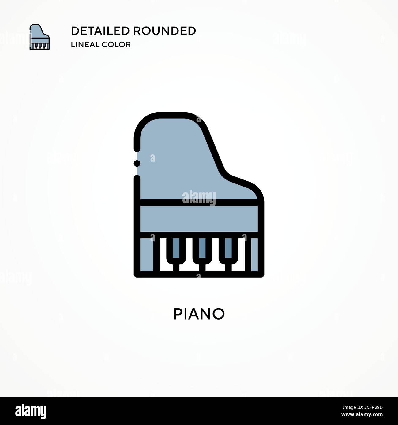 Piano vector icon. Modern vector illustration concepts. Easy to edit ...