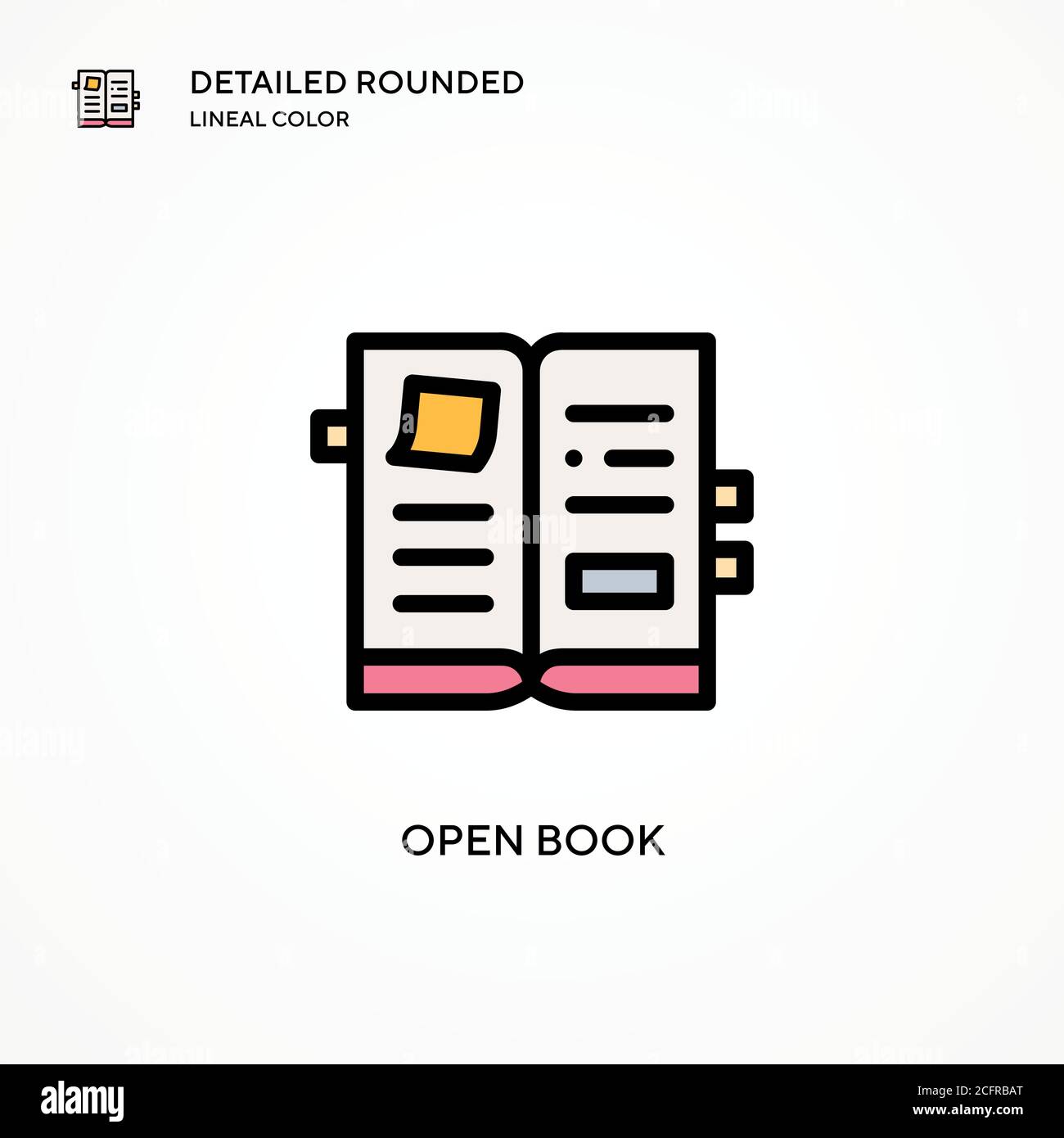 Open book vector icon. Modern vector illustration concepts. Easy to ...
