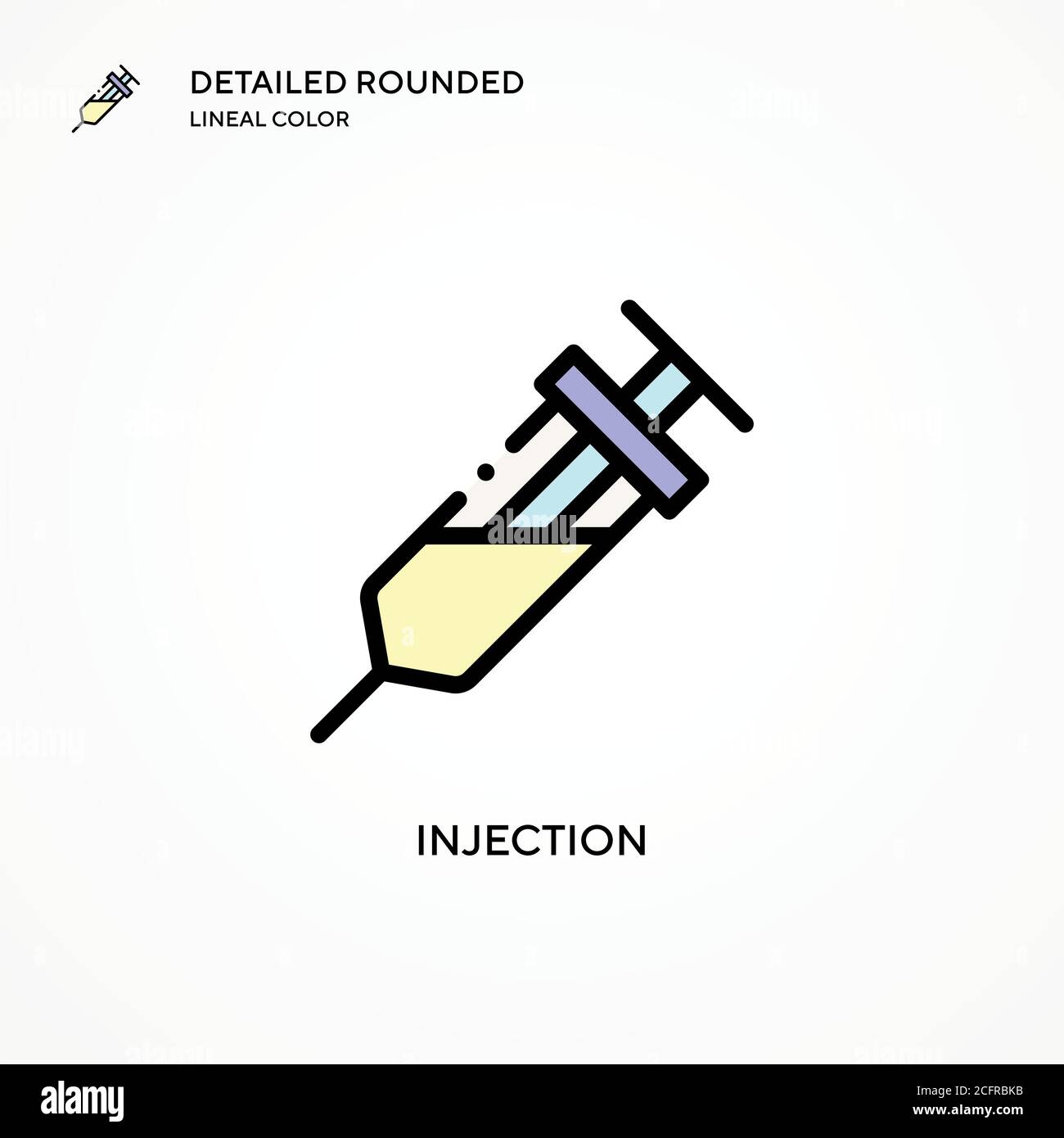 Injection vector icon. Modern vector illustration concepts. Easy to ...