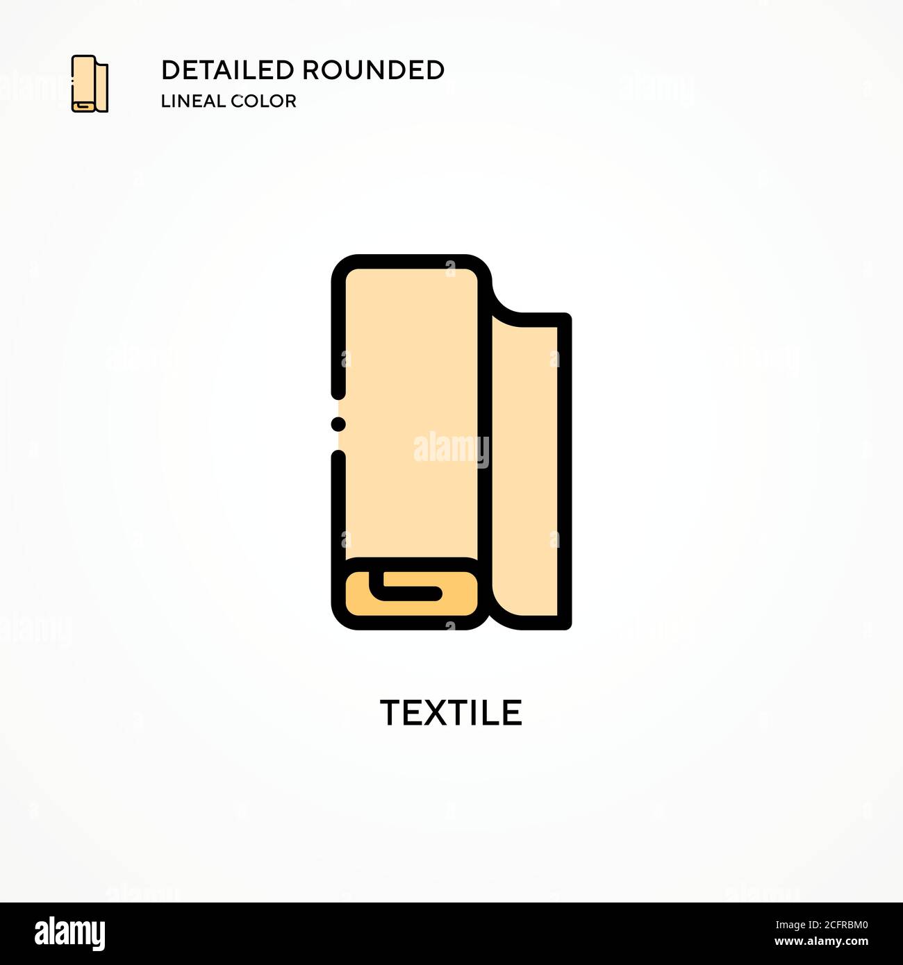 Textile vector icon. Modern vector illustration concepts. Easy to edit ...