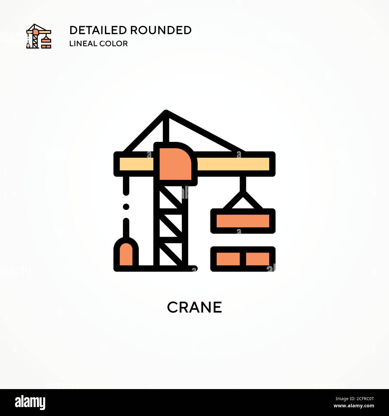 Crane vector icon. Modern vector illustration concepts. Easy to edit ...