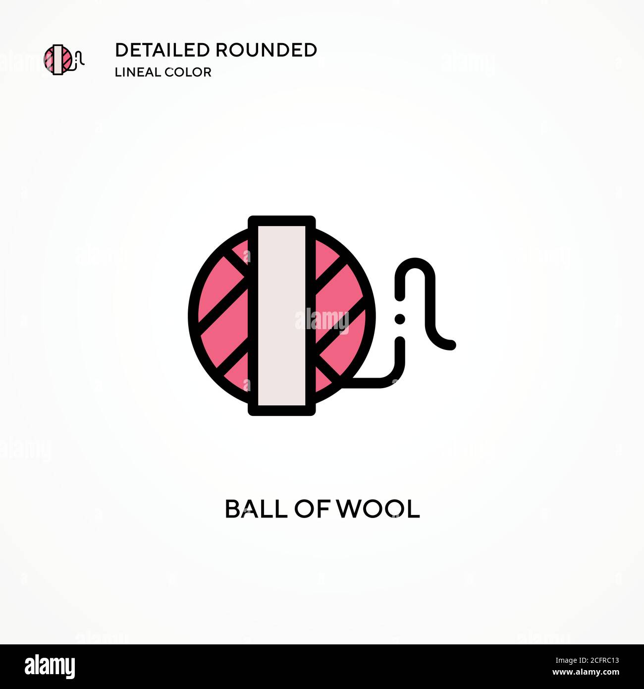 Ball of wool vector icon. Modern vector illustration concepts. Easy to ...