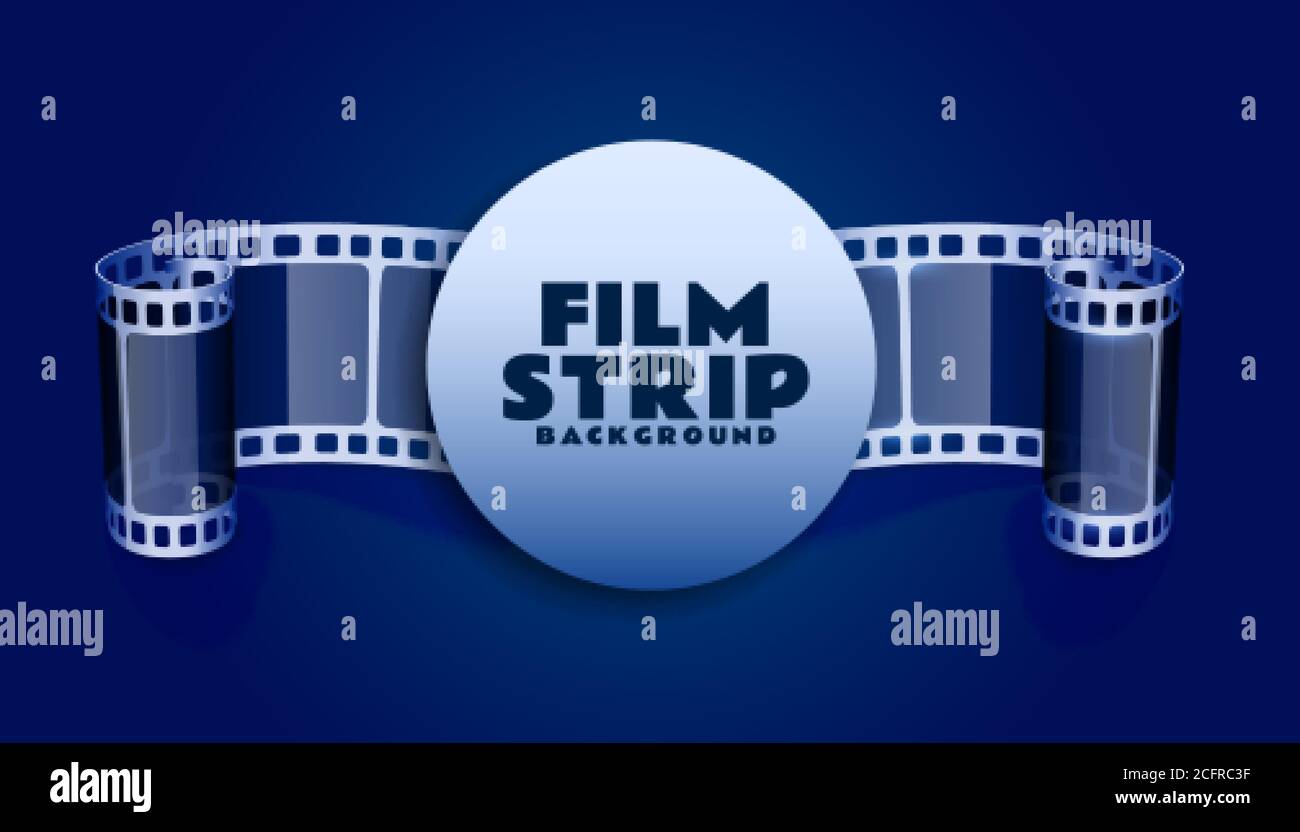 Film Reel Blue Stock Vector Images - Alamy