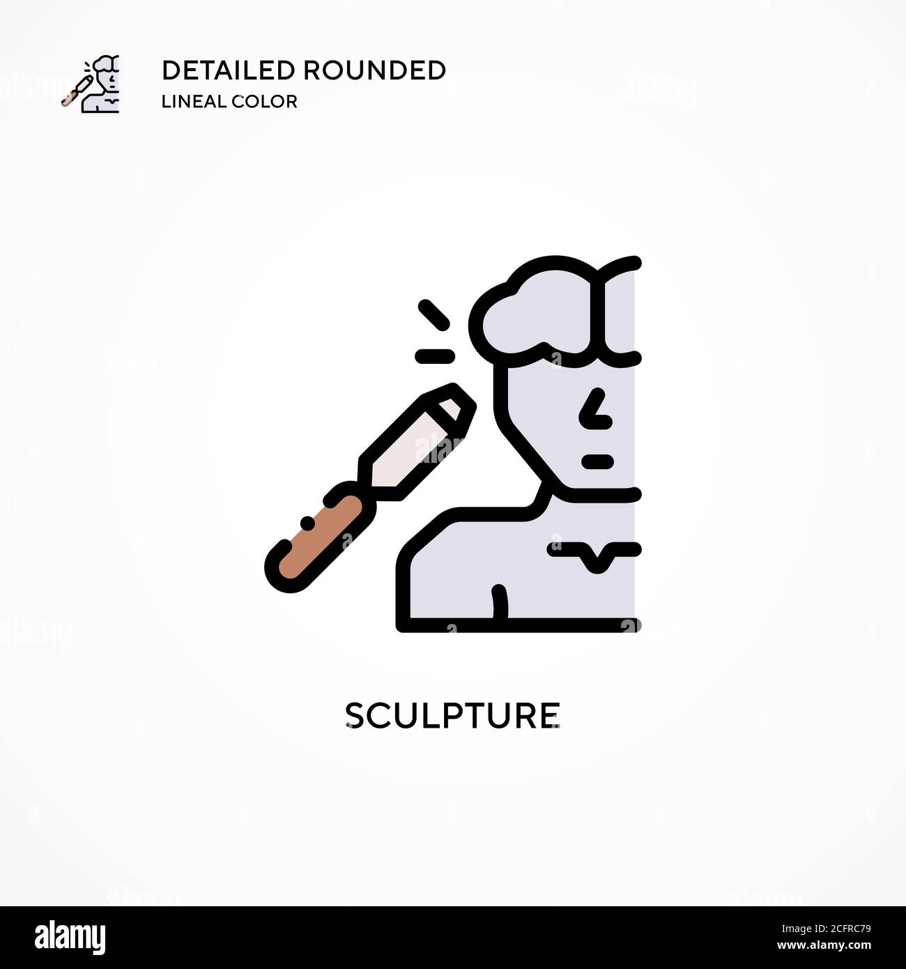 Sculpture vector icon. Modern vector illustration concepts. Easy to ...