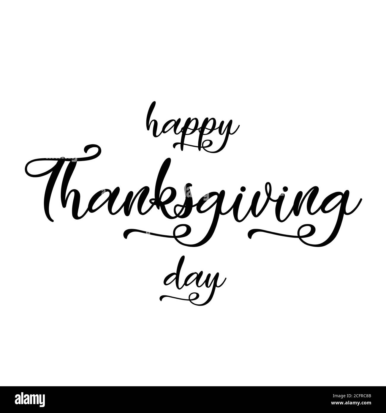 Happy Thanksgiving day lettering. Vector illustration Stock Vector Image & Art - Alamy