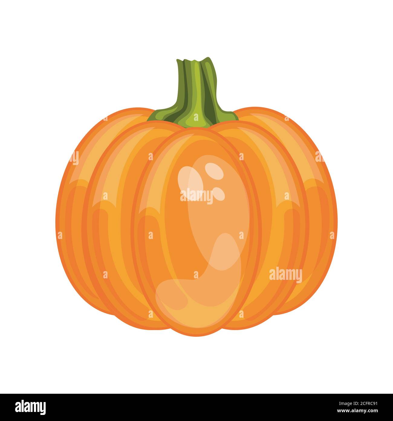 Cartoon pumpkin vegetable. Cartoon vector illustration Stock Vector ...