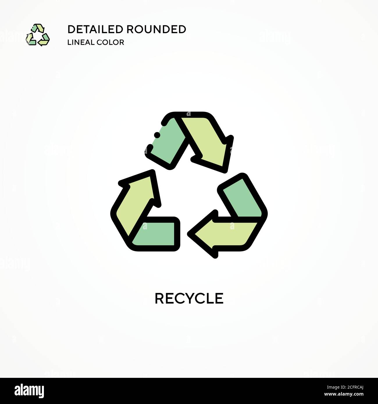 Recycle vector icon. Modern vector illustration concepts. Easy to edit ...
