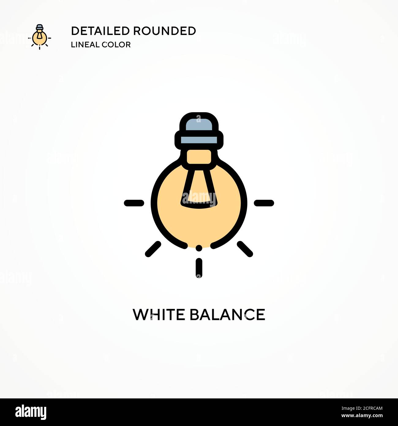 White balance vector icon. Modern vector illustration concepts. Easy to ...