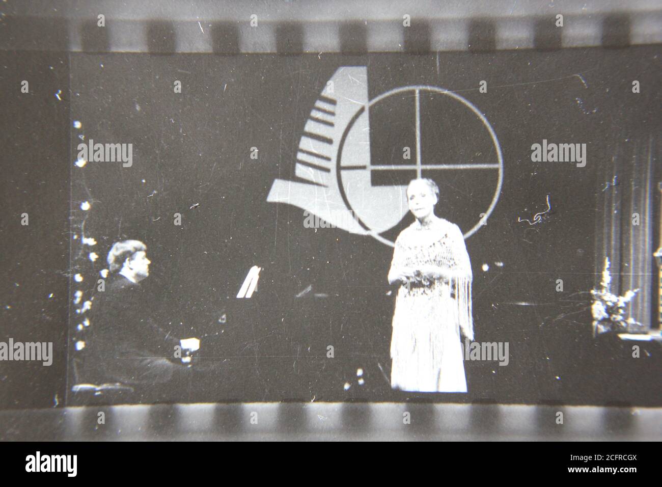 Fine 1970s vintage black and white photography of an on stage ...