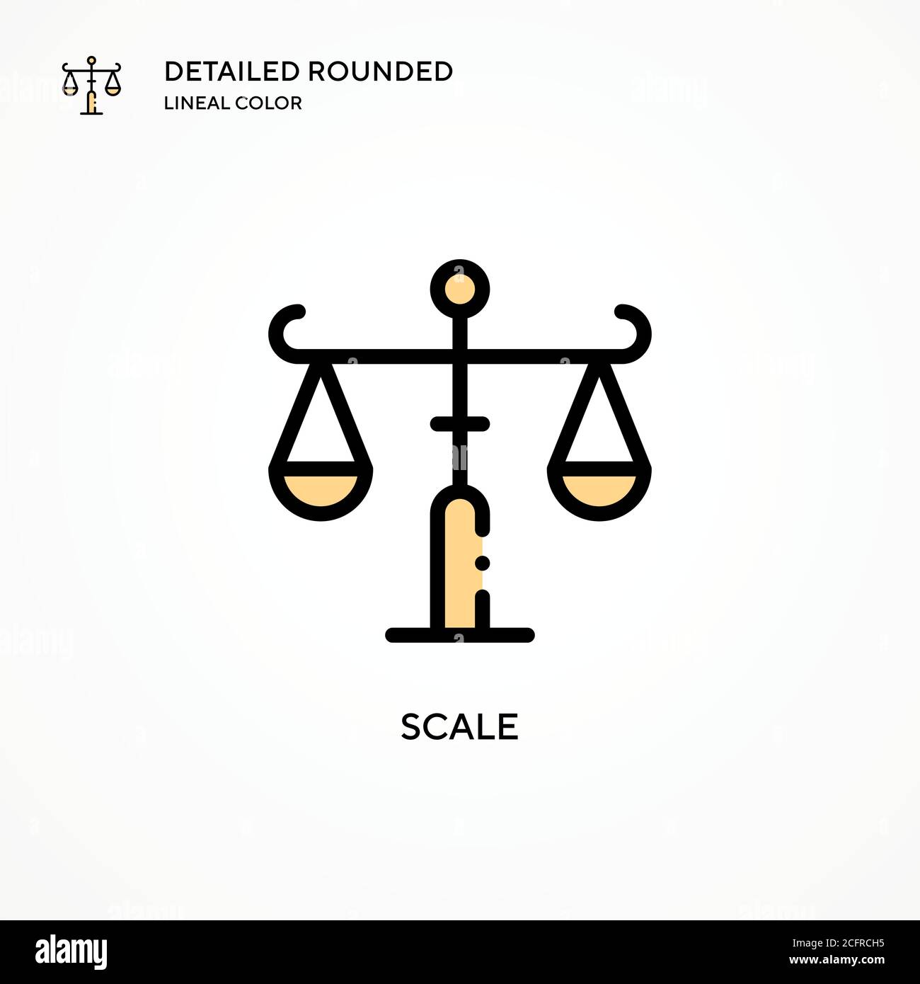Scale vector icon. Modern vector illustration concepts. Easy to edit ...