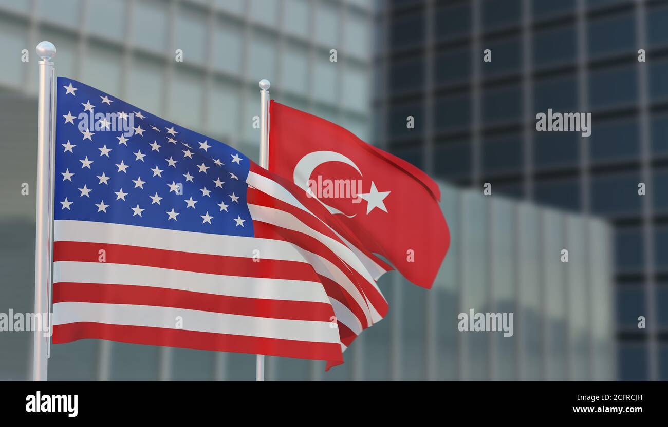 Turkish and american flag hi-res stock photography and images - Alamy