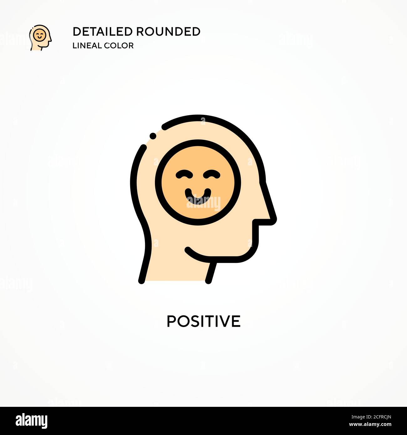 Positive vector icon. Modern vector illustration concepts. Easy to edit ...