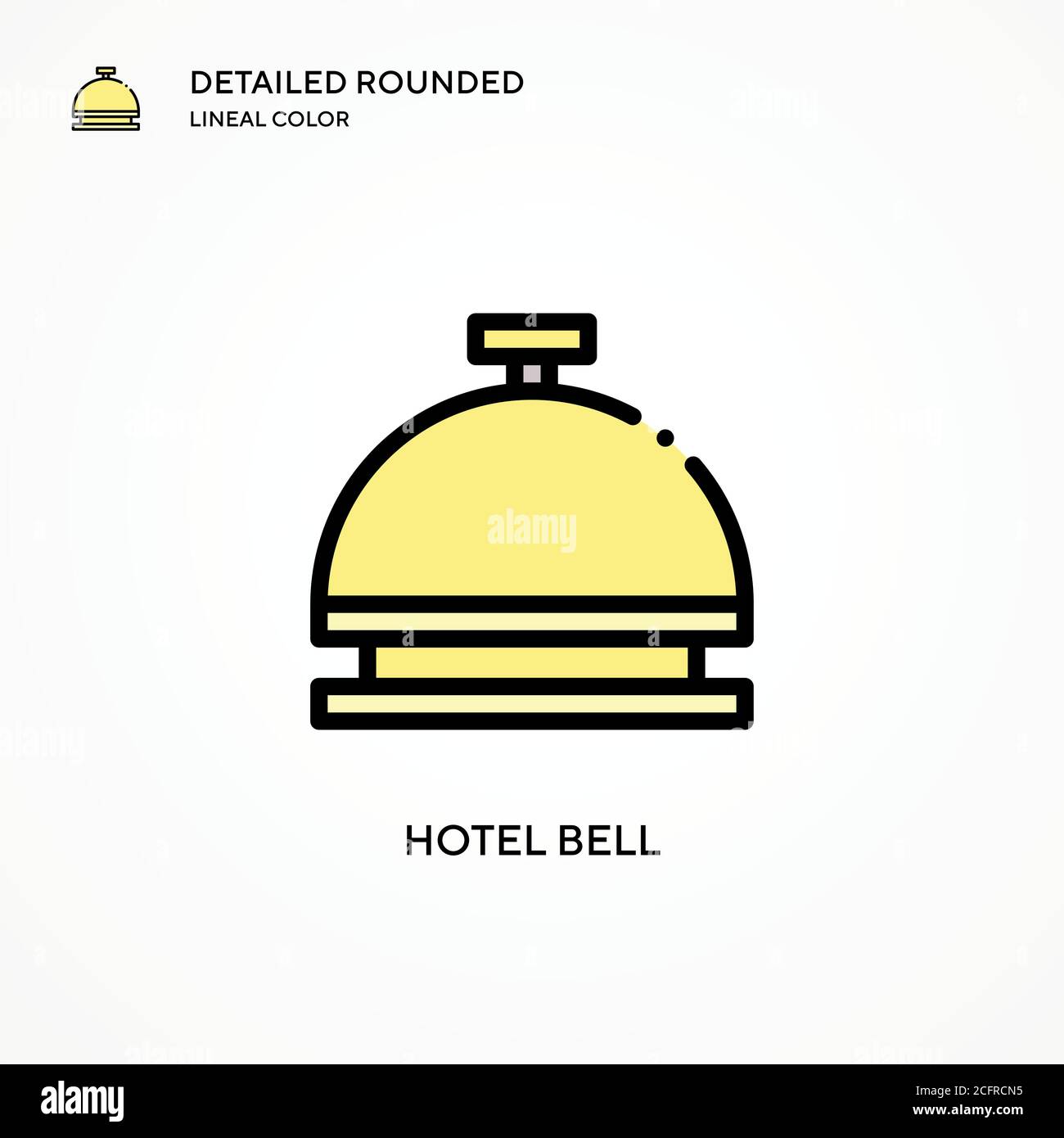 Hotel bell vector icon. Modern vector illustration concepts. Easy to ...