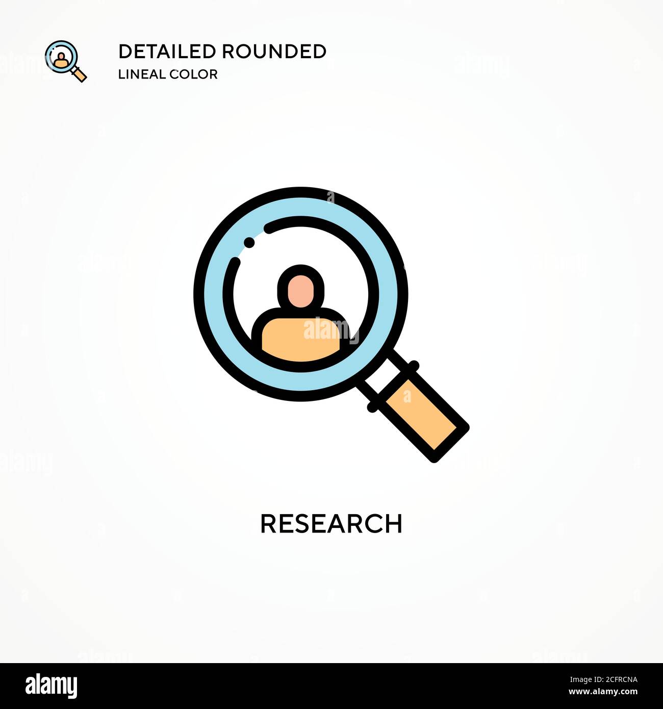 Research vector icon. Modern vector illustration concepts. Easy to edit ...