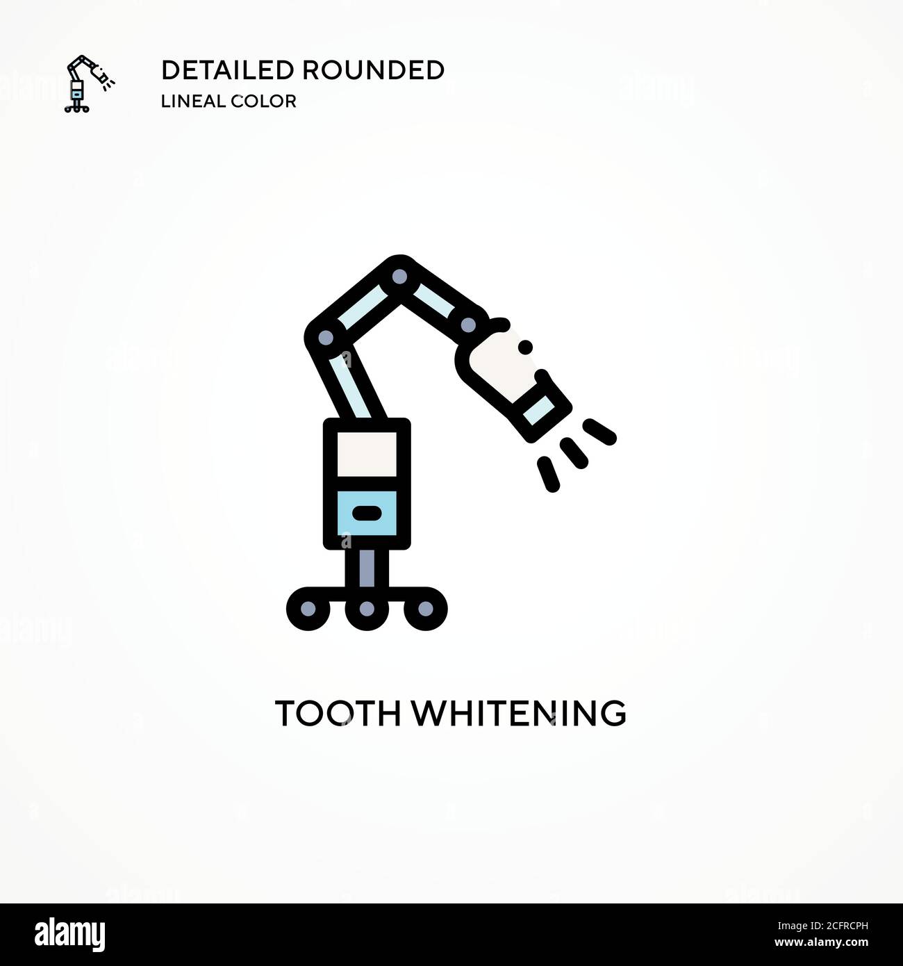 Tooth whitening vector icon. Modern vector illustration concepts. Easy ...